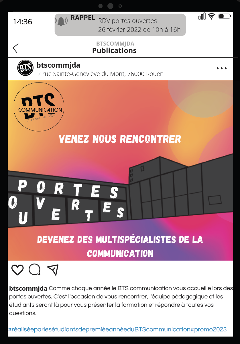 La formation - BTS Communication - Rouen